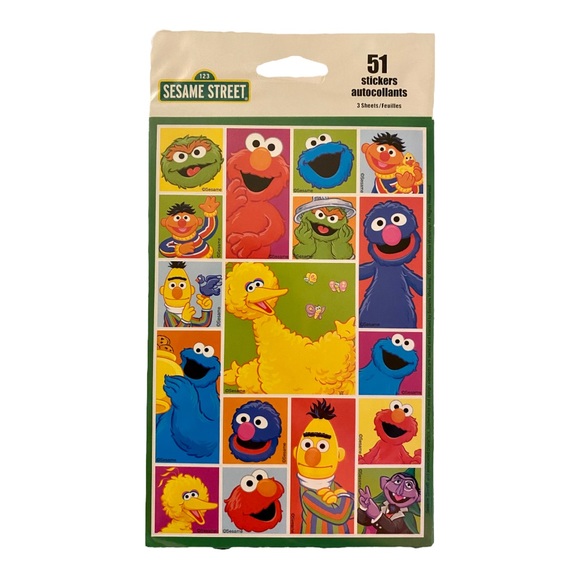 Sesame Street | Office | Sesame Street Stickers Set Of 5 Big Bird The ...